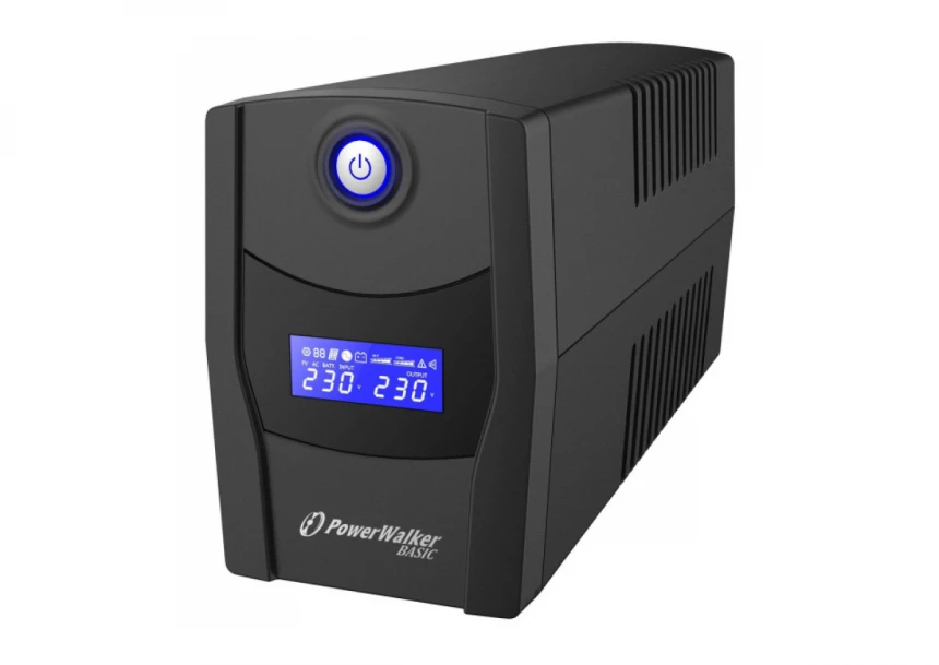 UPS PowerWalker Line-Interactive 1000VA/600W/2xšuko/RJ45/RJ11/USB