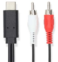 KABEL USB C - 2xRCA 1m