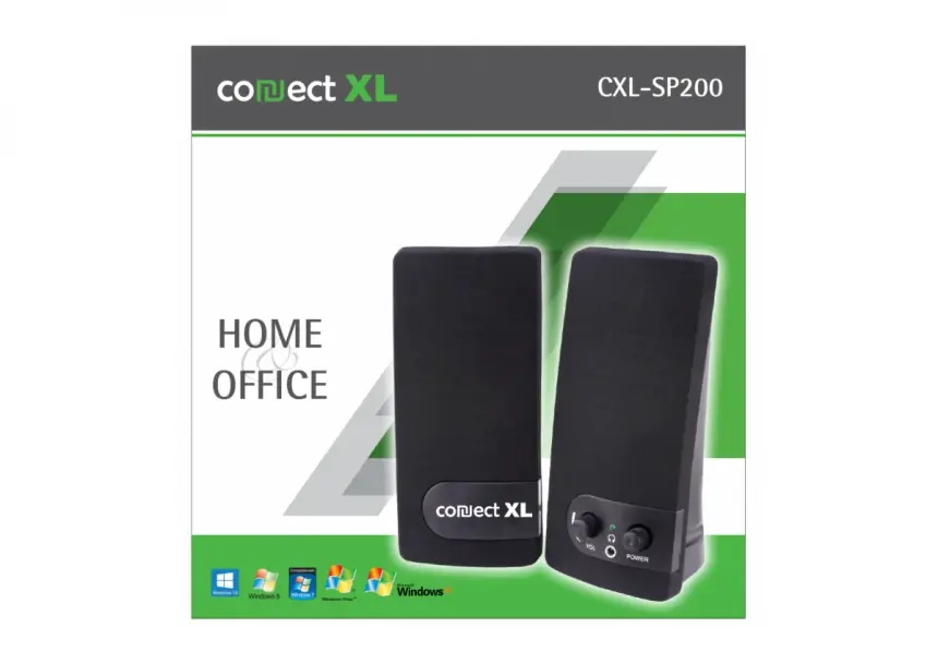 Connect XL Zvučnik, set, 2.0, USB 5V, crna boja - CXL-SP200