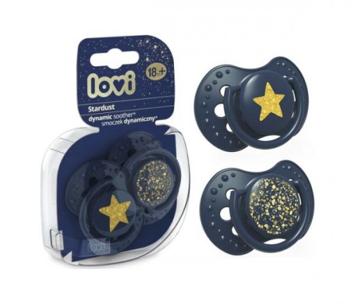 LOVI SILICONE DYNAMIC VARALICA 18m+ (2kom) - STARDUST BLUE