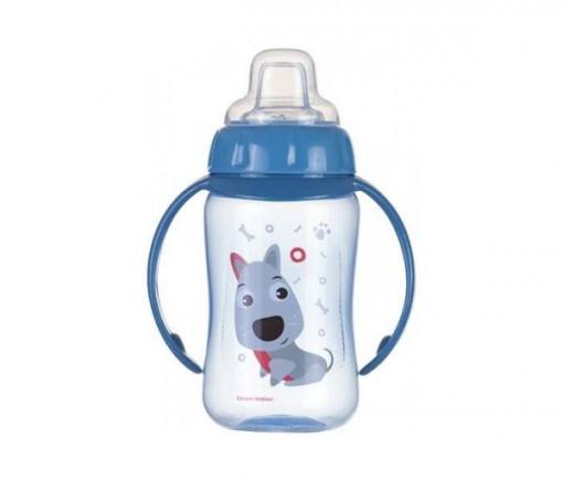 CANPOL BABIES FLASICA/SOLJA SA KLJUNOM I RUCKAMA 56/512 "HAPPY ANIMALS - TRAINING" 320ML - DOG