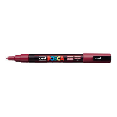 POSCA Marker UNI PC-3M red wine