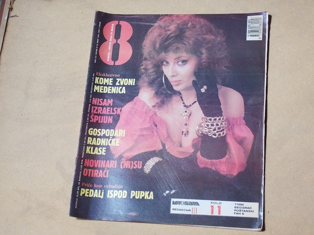 Osmica broj 521 od 22.3.1990. Irena Zarić na naslovnici