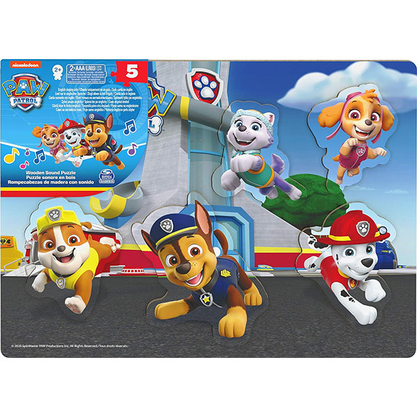 Paw Patrol Drvene muzičke puzle 5pcs 6059998