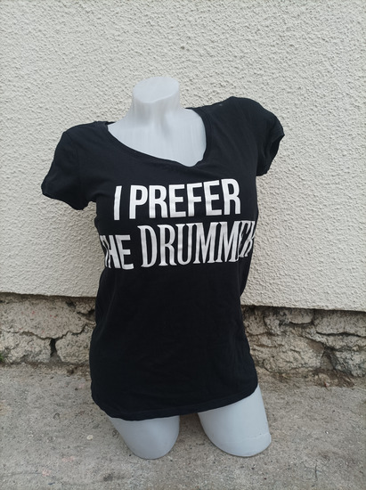 Majica "I Prefer the Drummer" M/L