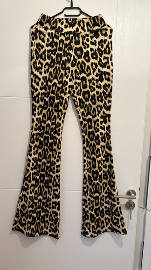Leopard zvonaste pantalone