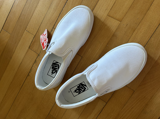 Vans bele patike Classic Slip-On