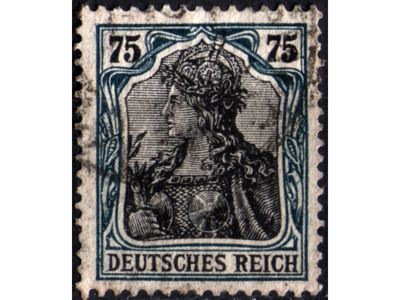 kt615y 01.okt1918 DeutschesReich Mi104(-o-)1/3