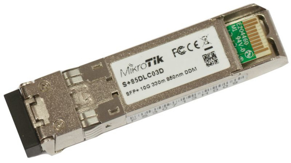 Mikrotik S+85DLC03D MM 10G SFP+ , 850nm, LC, 300m