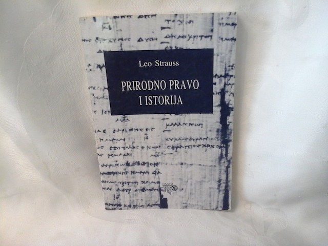 Prirodno pravo i istorija Leo Strauss