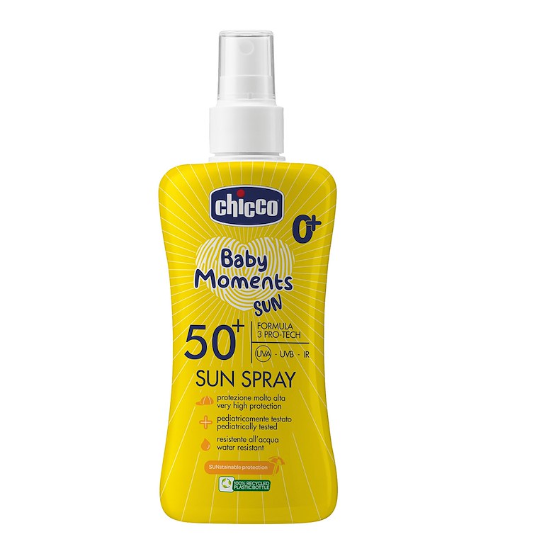 Chicco sprej za suncanje SPF50+, 150m