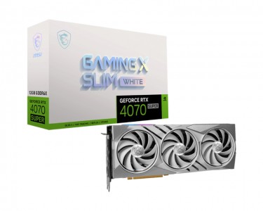 MSI nVidia GeForce RTX 4070 12GB RTX 4070 SUPER 12G GAMING X SLIM WHITE