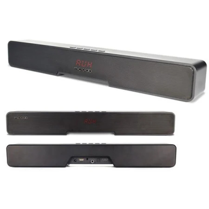 Bluetooth soundbar Microlab Onebar02 LED 2x15W/USB/HDMI/AUX/Optical/Coaxial Crni
