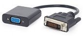 GEMBIRD - VIDEO Adapter DVI-D to VGA HD15, M/F, Cable 20cm, Black