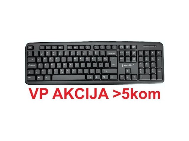 KB-U-103-YU ** Gembird Standardna tastatura SRB (YU) layout black USB (404)
