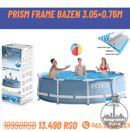 PRISM FRAME bazen 3.05x0.76m