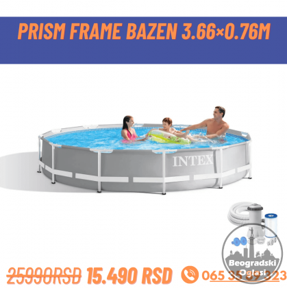 PRISM FRAME bazen 3.66x0.76m