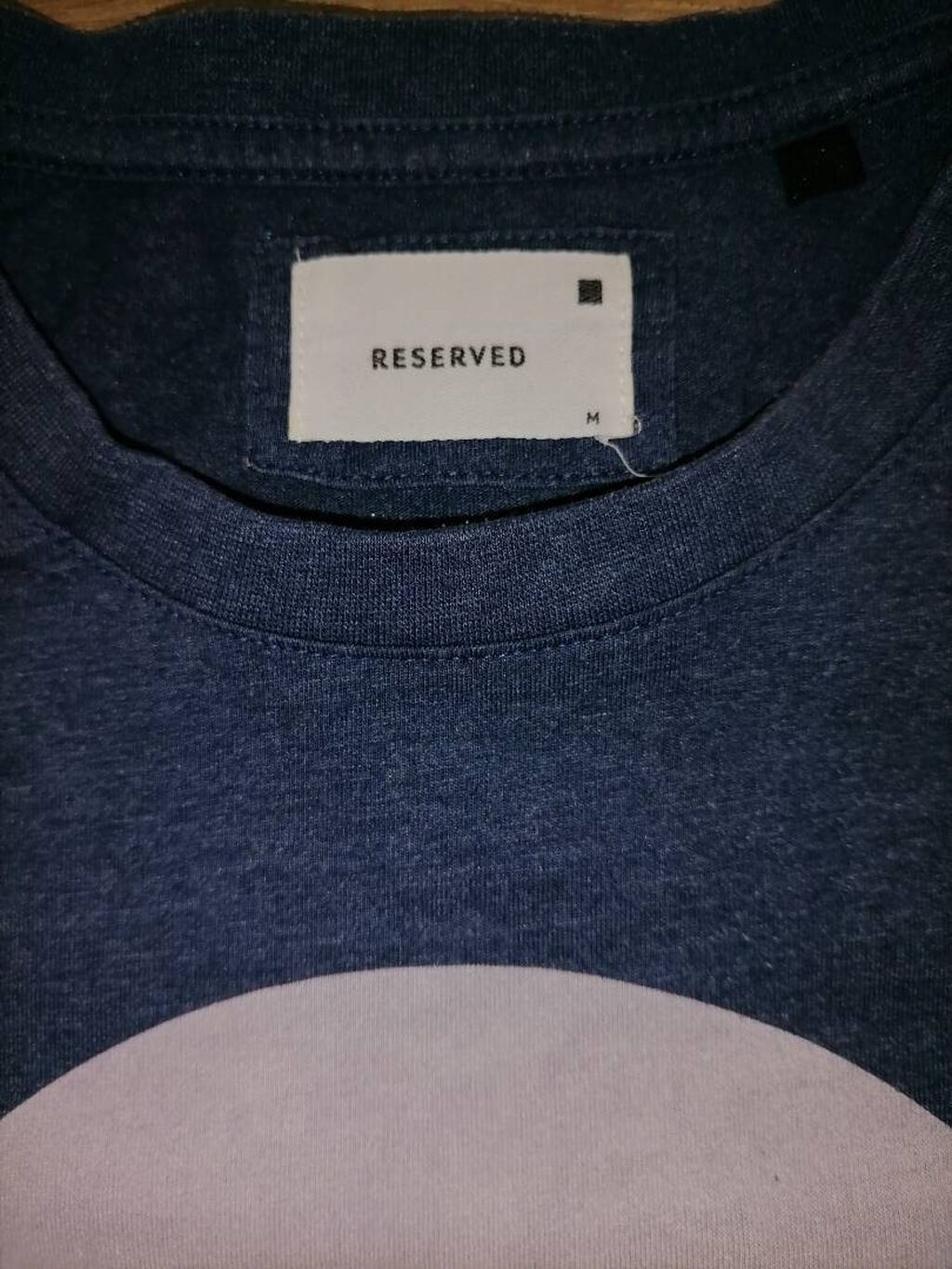 Men's T-shirt Reserved, M (EU 38), bоја - Tamnoplava