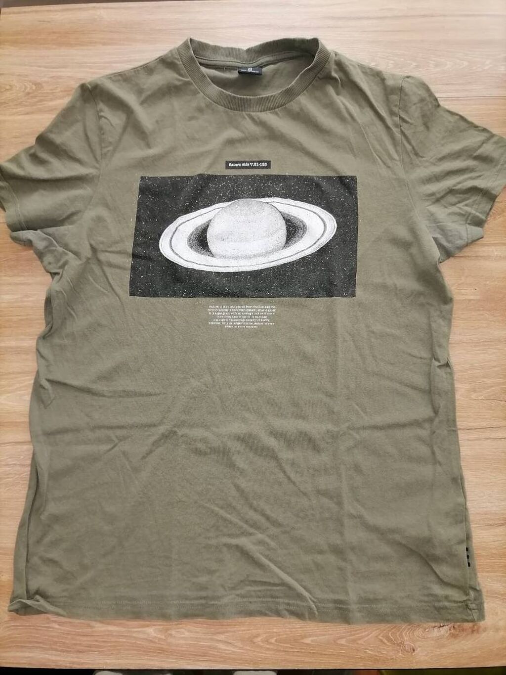 Men's T-shirt Springfield, M (EU 38), bоја - Maslinasto zelena
