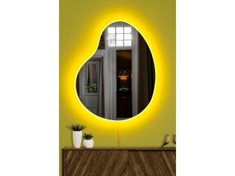 HANAH HOME Ogledalo sa LED osvetljenjem Glenia Yellow