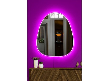 HANAH HOME Ogledalo sa LED osvetljenjem Quippy Pink
