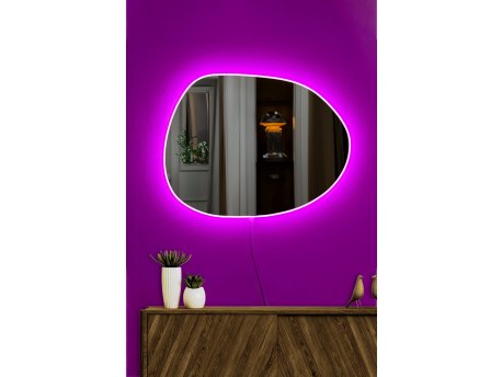 HANAH HOME Ogledalo sa LED osvetljenjem Piago Pink