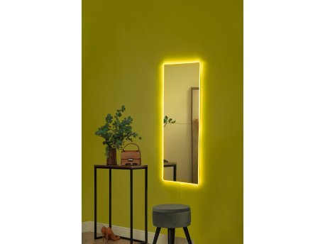 HANAH HOME Ogledalo sa LED osvetljenjem Rectangular 20x80 cm Yellow