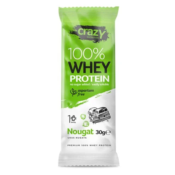 Crazy nutrition Whey protein nugat-lešnik 30g