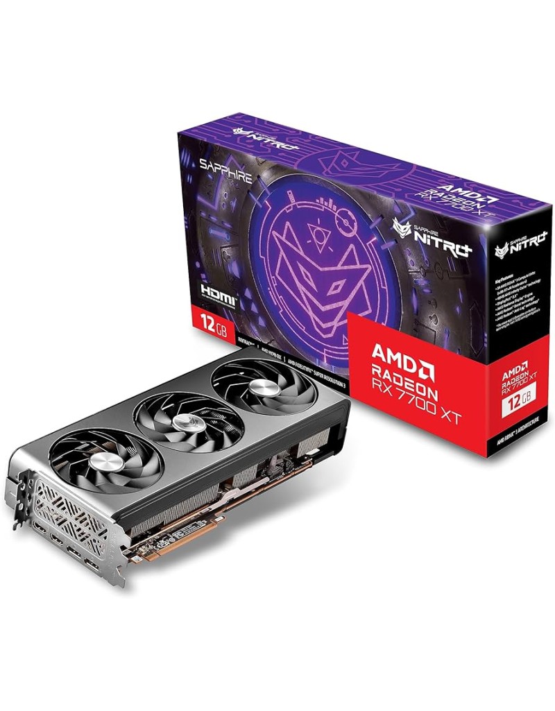 SAPPHIRE AMD Radeon RX 7700 XT 12GB 192bit NITRO+ RX 7700 XT GAMING OC 12GB (11335-02-20G) grafička karta