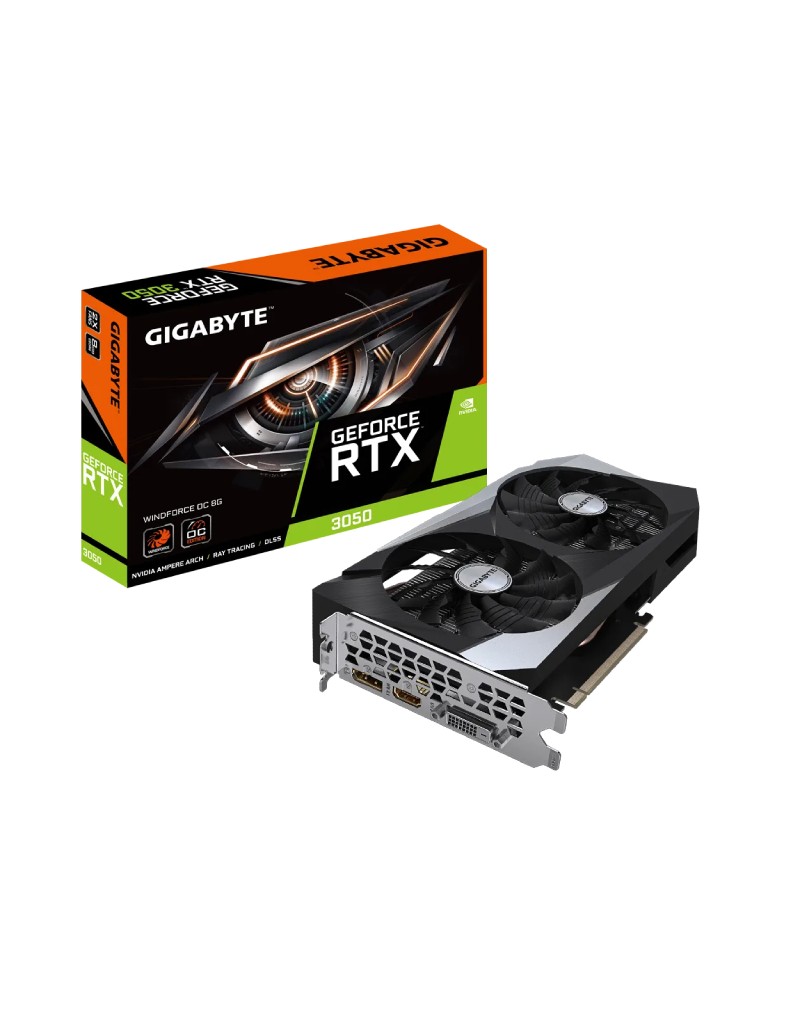 GIGABYTE nVidia GeForce RTX 3050 6GB 96bit GV-N3050WF2OC-6GD