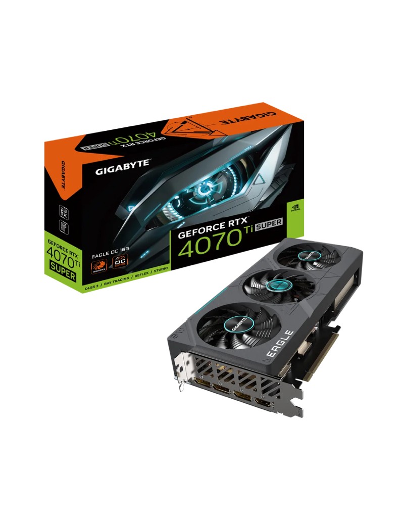 GIGABYTE nVidia GeForce RTX 4070 Ti SUPER 16GB 256bit GV-N407TSEAGLE OC-16GD