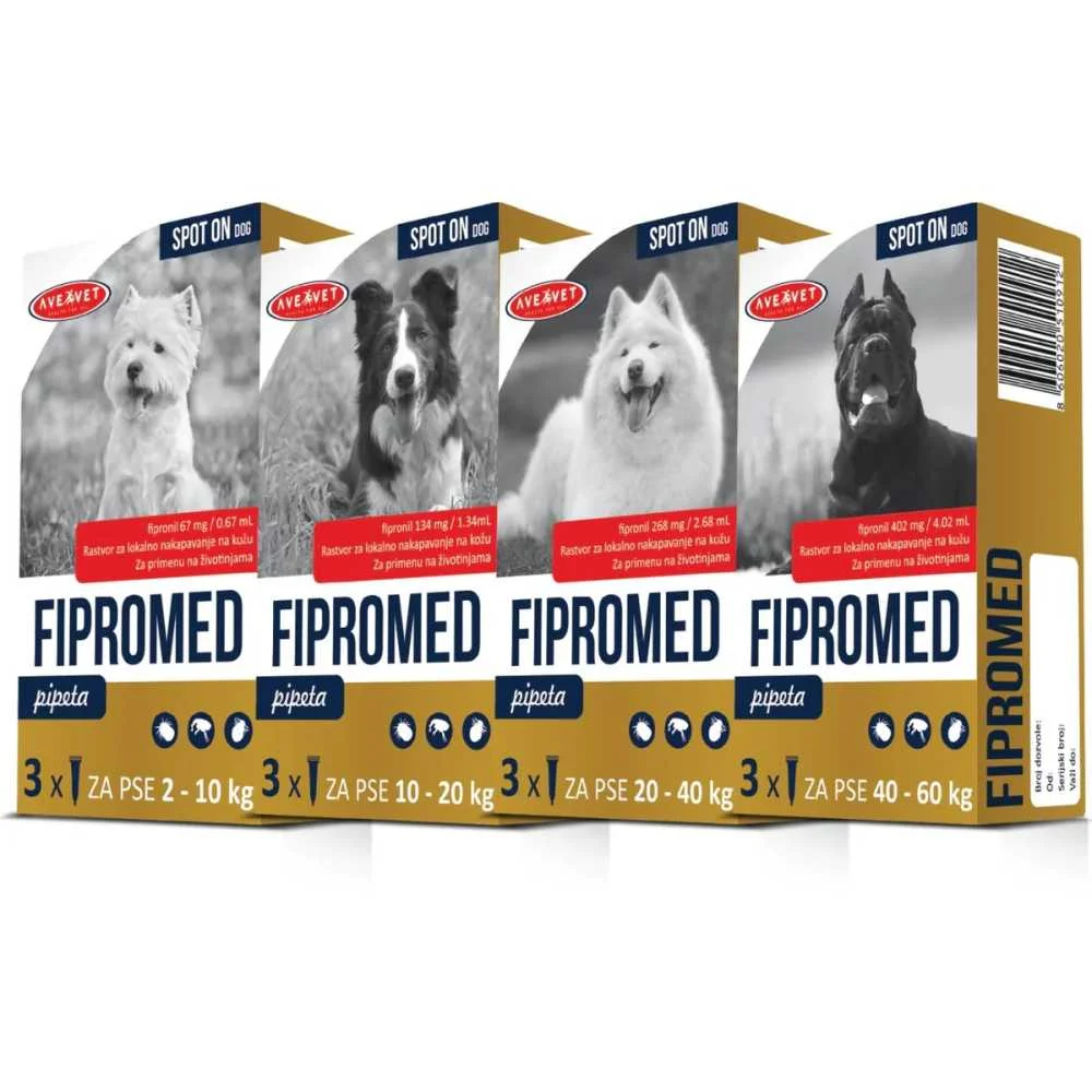 FIPROMED SpotOn preparat za pse 2-10kg