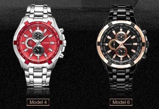 Muški Curren kvarc luksuzni satovi u 2 boje