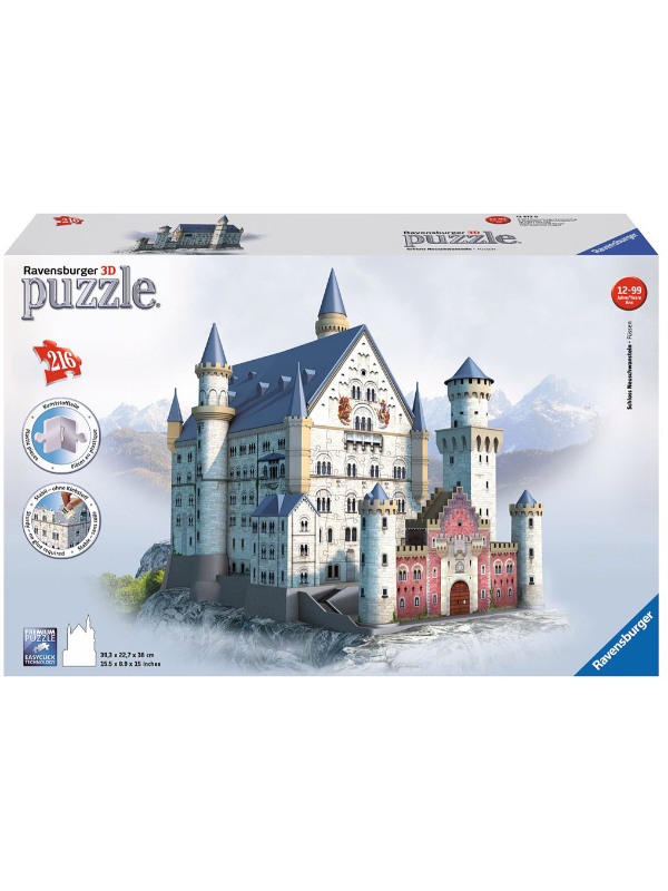 Ravensburger 3D Puzzle (Slagalice) – Zamak Nojsvanstajn Ra12573