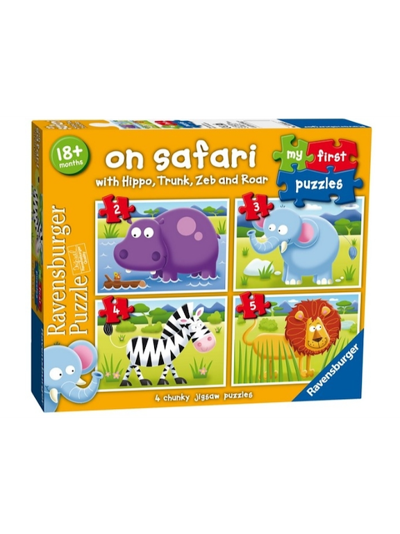 Ravensburger Puzzle (Slagalice) – Moje Prve Puzzle, 4 U 1, Safari