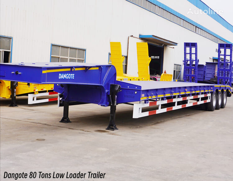 Nova Dangote 80 Tons Low Loader Trailer for Sale in Nigeria poluprikolica sa niskom platformom