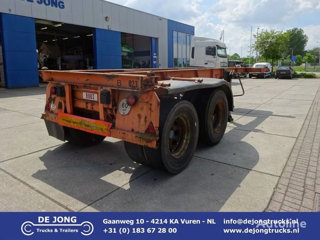 Van Hool 20 FT Container Chassis / Steel Suspension / Double Tyres poluprikolica za prevoz kontejnera