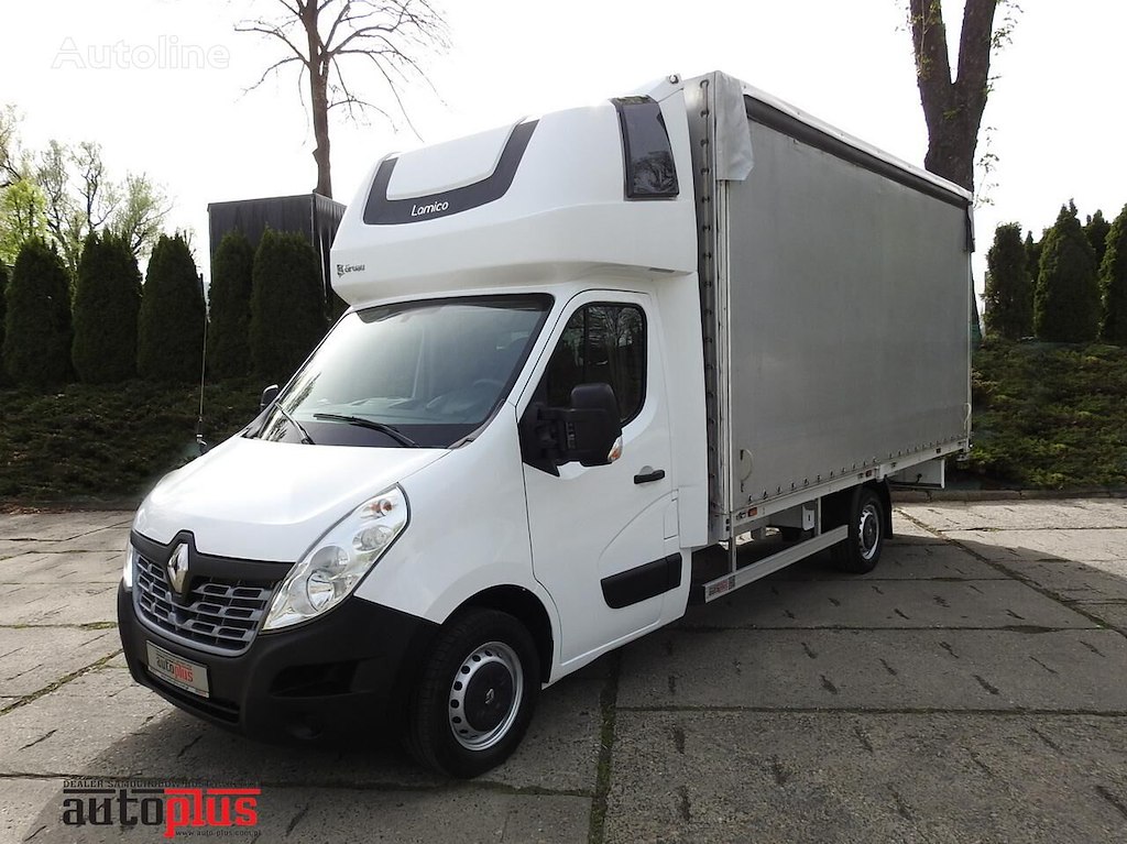 Renault MASTER PLANDEKA 10 PALET WEBASTO TEMPOMAT KLIMATYZACJA PNEUMATYK kamion s ceradom < 3.5t