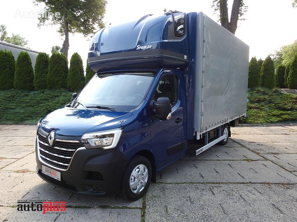 Renault MASTER PLANDEKA 8 PALET WEBASTO KLIMATYZACJA TEMPOMAT LEDY PNEUM kamion s ceradom