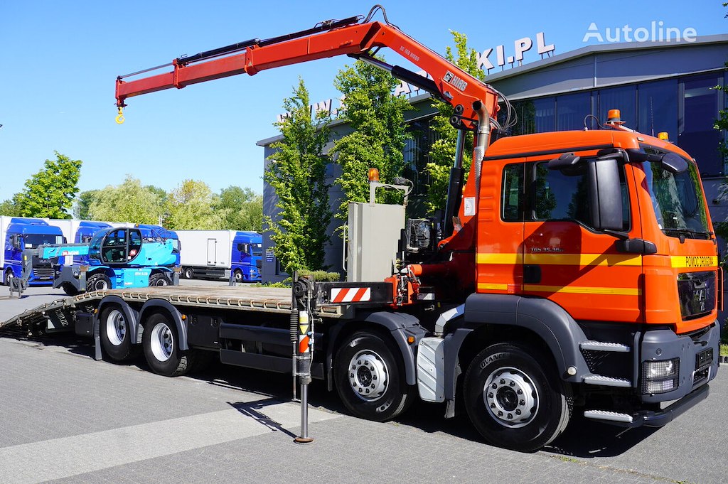 MAN TGS 35.360 E5 EEV 8×2 / HDS HIAB XS 166 HIDUO / Tow truck autotransporter