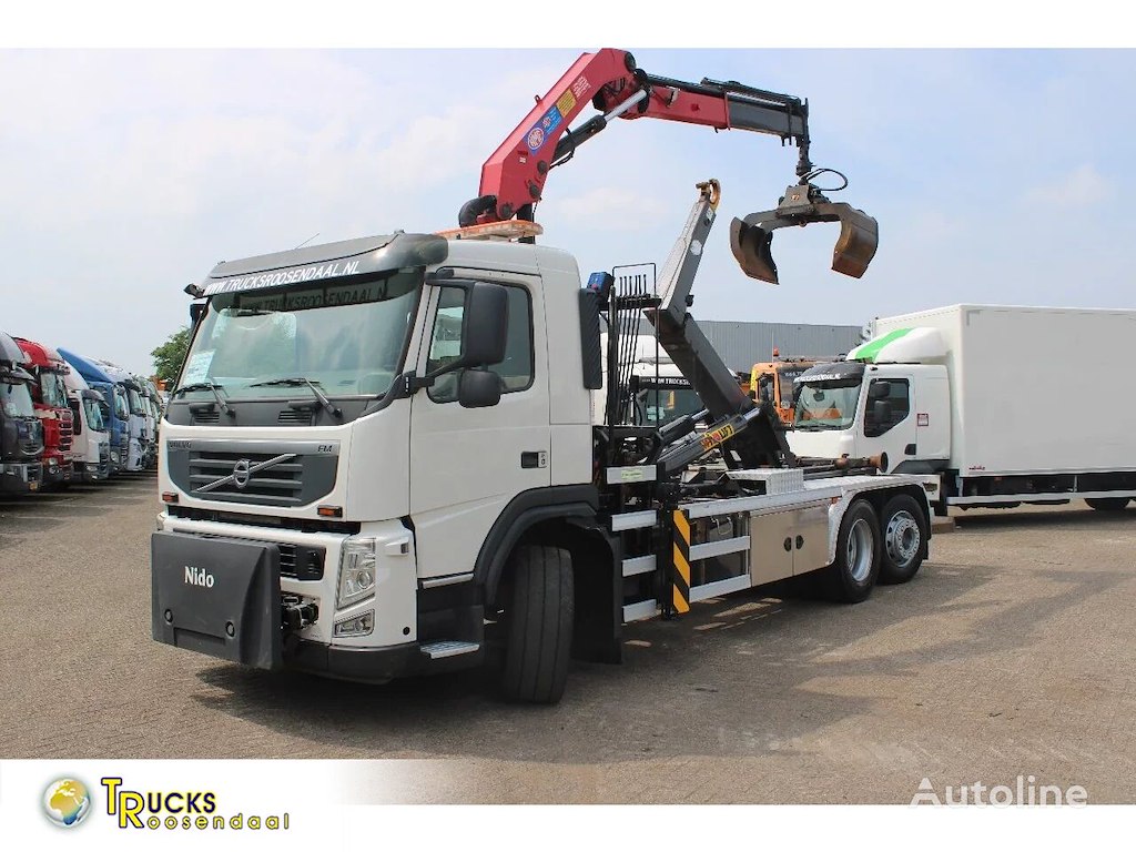 Volvo FM 330 + HMF 1035 + HOOKSYTEM HYVA + EURO 5 + 6X2 kamion sa kukom za podizanje tereta