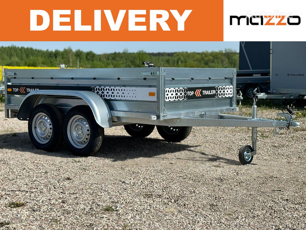 Nova Top Trailer Two-axle trailer 251x135x45 TT25 MAX GVW 750 kg WELDED FRAME auto prikolica