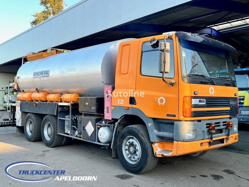 DAF CF 85.360 14000 Liter Bitumen, 6x4 Steel springs, Manuel, Retard kamion za prevoz bitumena