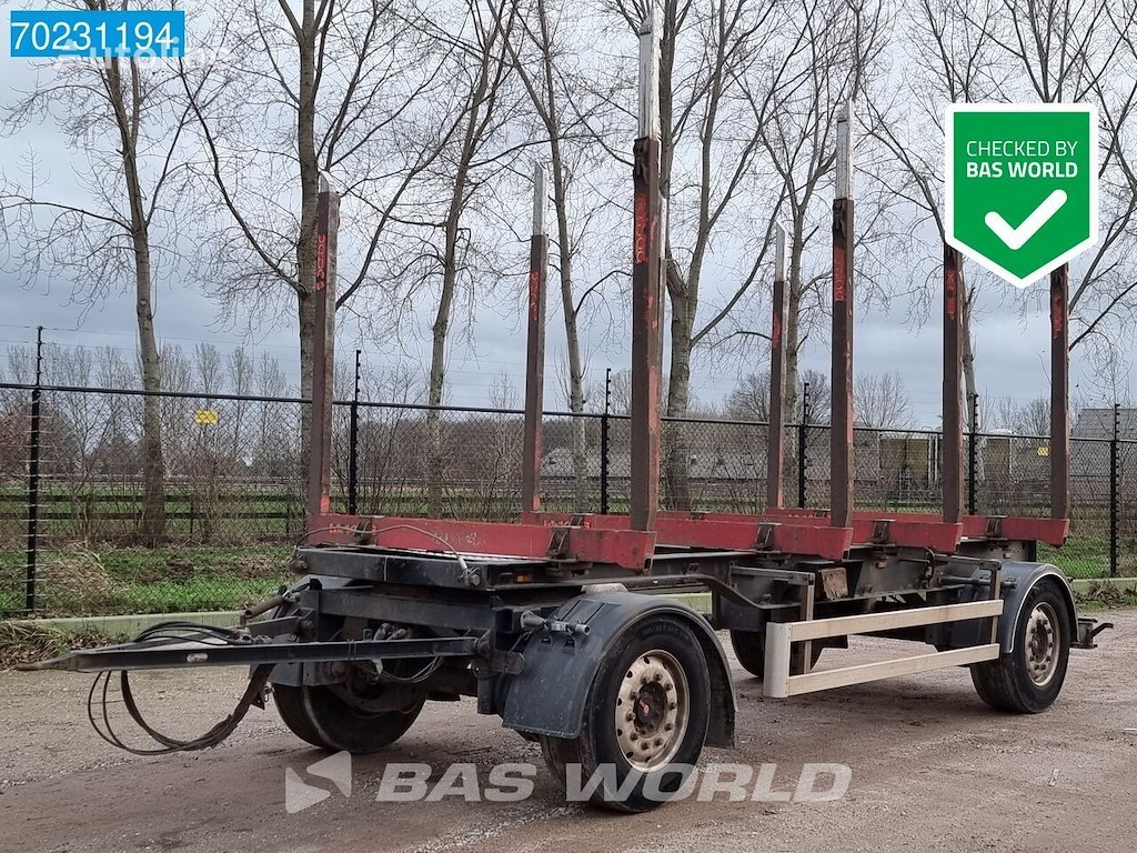 Pavic HTA 18 2 axles Holztransport Wood SAF šumarska prikolica