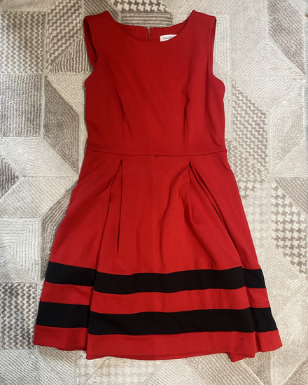 Calvin Klein crvena pamucna haljina S/M