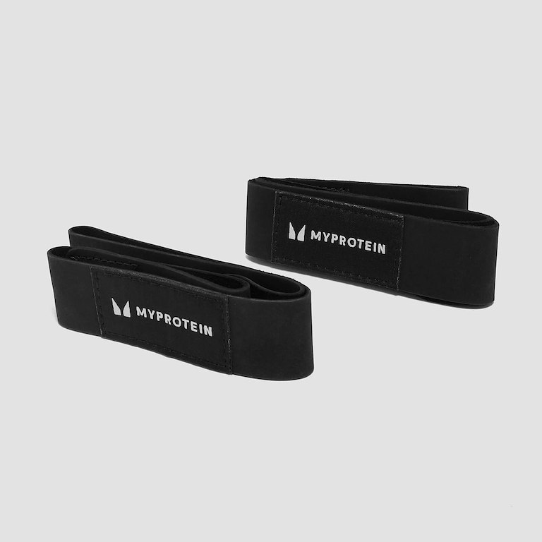 Myprotein Suede Lifting Straps - trake za dizanje tereta - crne