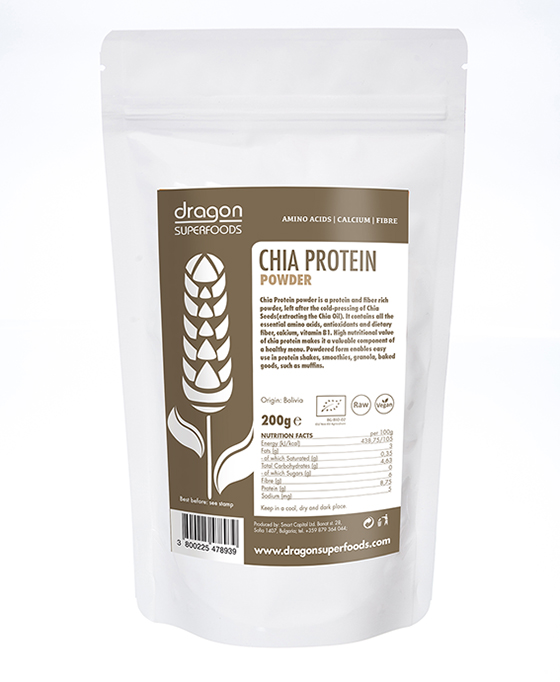 Chia protein prah 200g organski