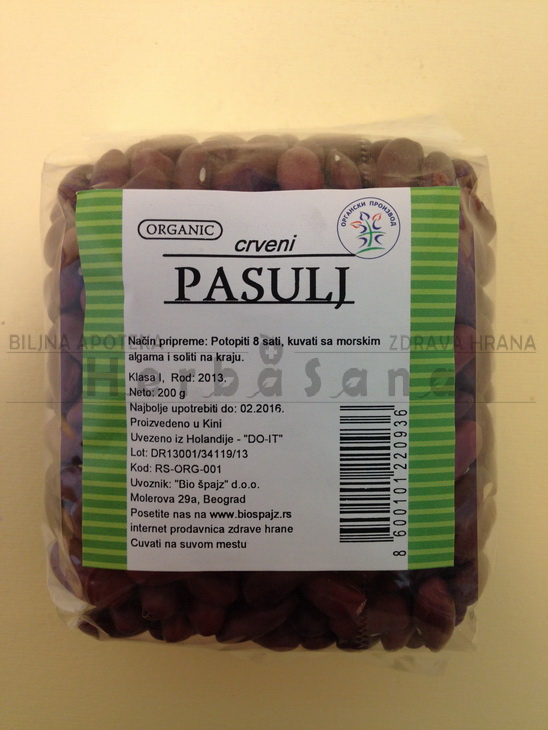 Crveni pasulj 200 g (organski proizvod)