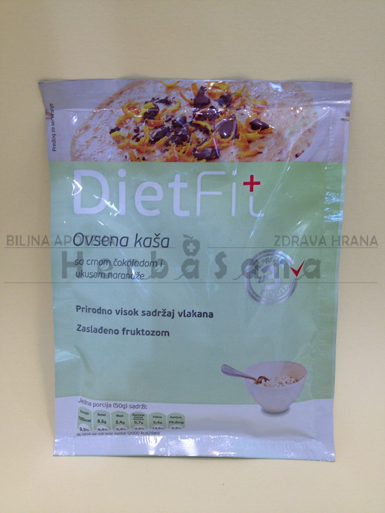 DietFit ovsena kaša sa čokoladom i narandžom 50g