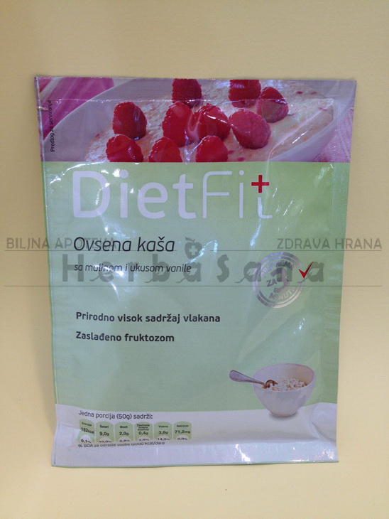 DietFit ovsena kaša sa malinom i vanilom 50g
